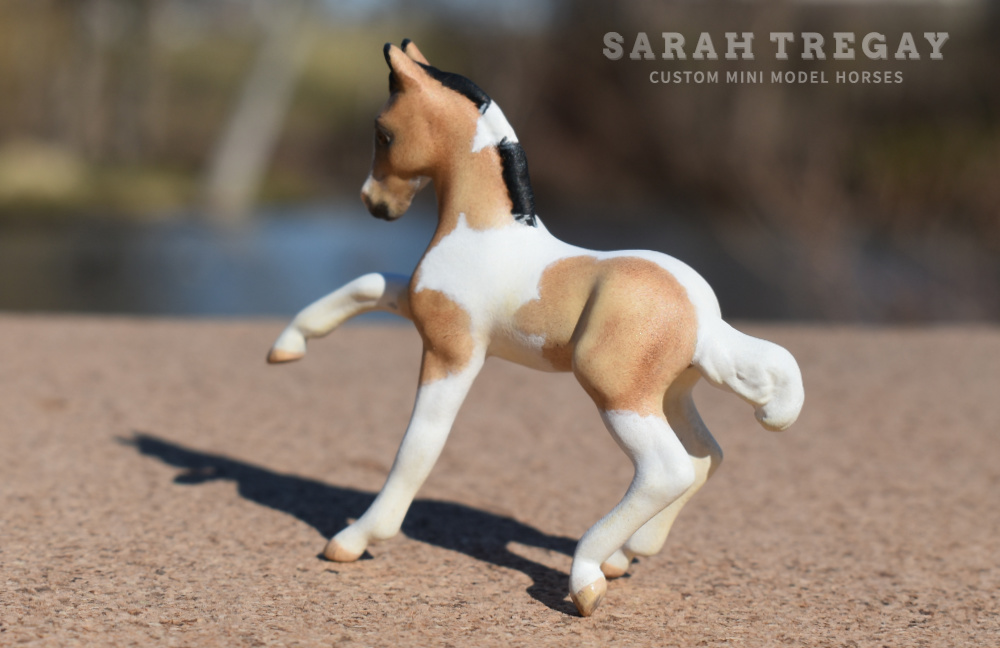 Custom mini model horses by Sarah Tregay